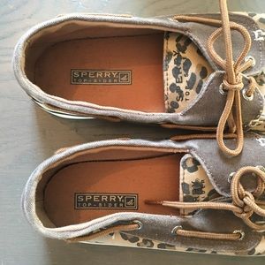 Sperry | Shoes | Sperry Leopard Print Lace Up Deck Shoe | Poshmark